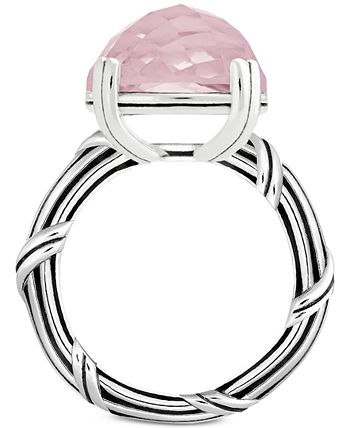 Peter Thomas Roth Rose Quartz Ring (12 ct. t.w.) in Sterling Silver ...