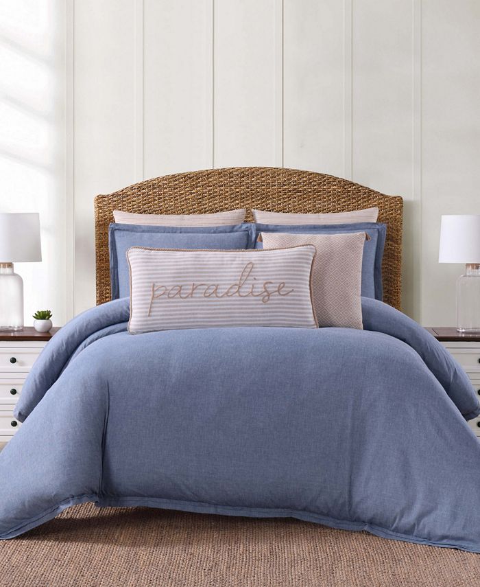 Oceanfront Resort Chambray Coast King 3 Piece Duvet Cover Set & Reviews ...