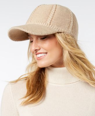 I.N.C. Cable-Knit Packable Baseball Cap, Created for Macy's - Macy's
