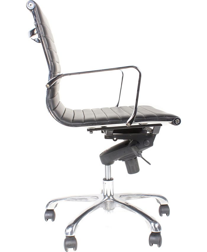 Moe's Home Collection Omega Office Chair Low Back Black - Macy's