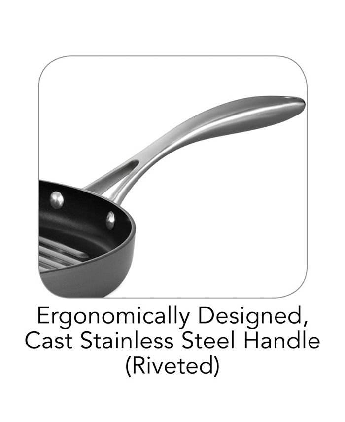 Tramontina Gourmet Hard Anodized 12 in Round Grill Pan - Macy's Tramontina Gourmet Hard Anodized 12 in Round Grill Pan - Macy's