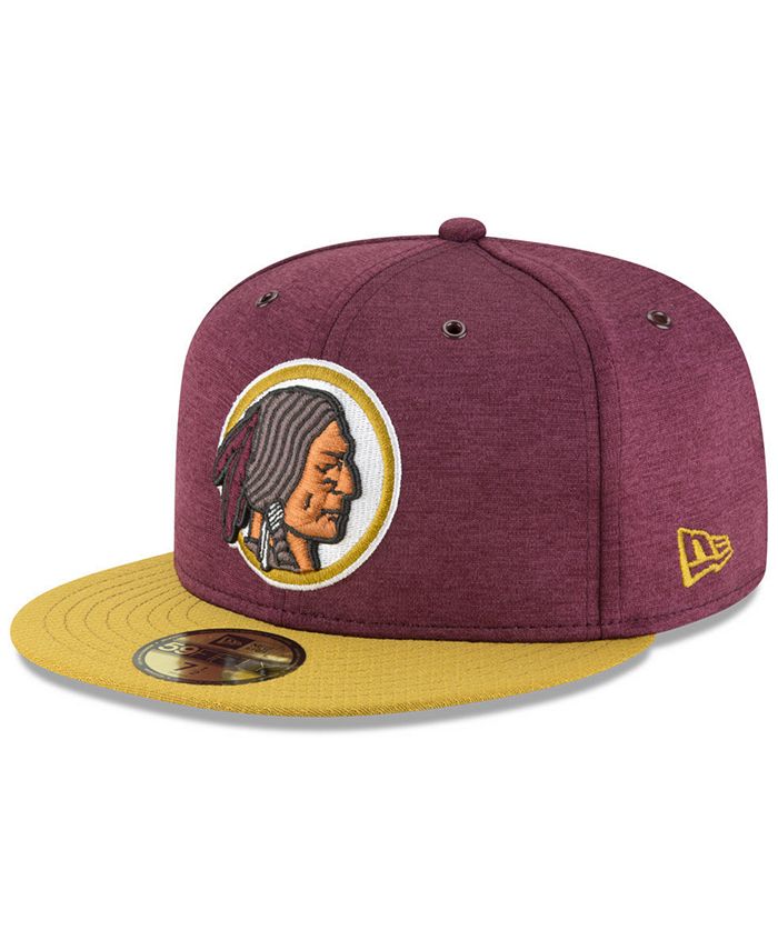 New Era Washington Redskins On Field Sideline Home 59FIFTY FITTED Cap ...