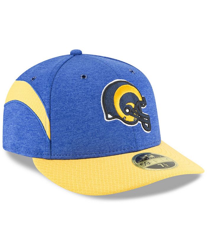 New Era Los Angeles Rams On Field Low Profile Sideline Home 59FIFTY ...
