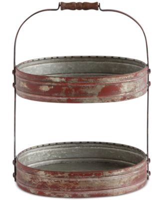 Two-Tier Red Tray - Macy's
