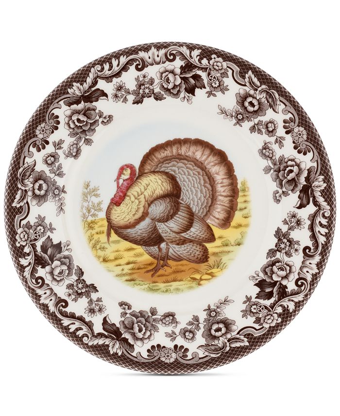 Spode Woodland Turkey Luncheon Plate - Macy's