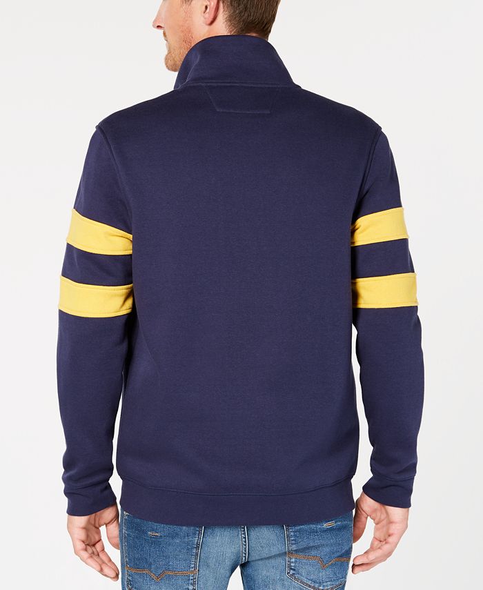 Club Room Men's Embroidered Fleece Varsity Jacket, Created for Macy's ...