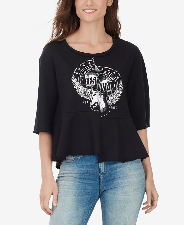 WILLIAM RAST HARMONY Graphic Top - Macy's