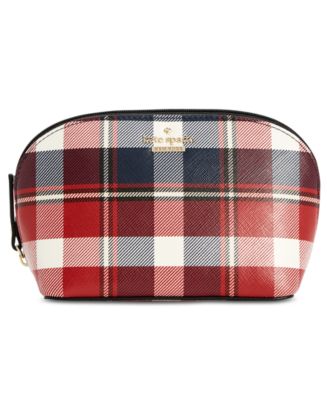 kate spade new york Cameron Street Rustic Plaid Abalene Cosmetic Case ...