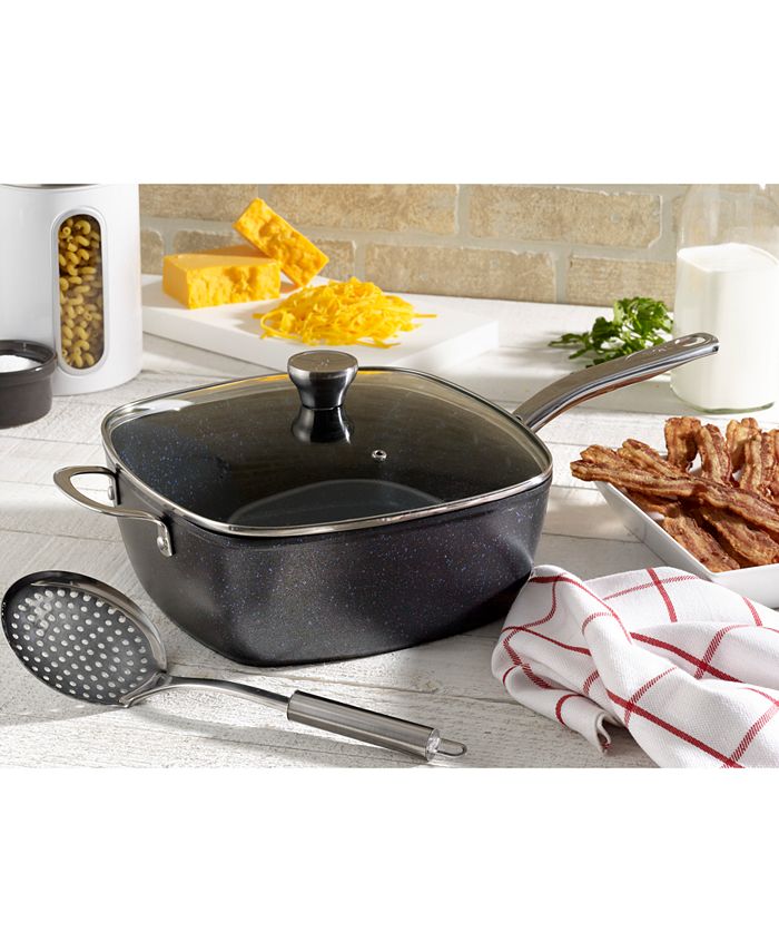 T-Fal HeatMaster Sapphire-Infused Non-Stick 6-Qt. Square Pan & Lid - Macy's