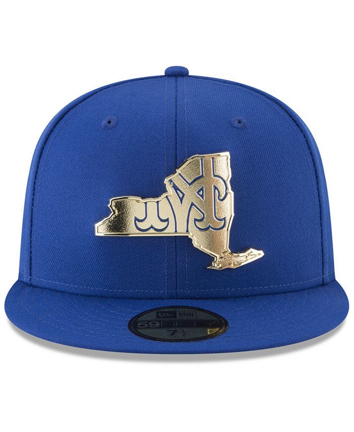 New Era New York Mets Gold Stated 59FIFTY FITTED Cap - Macy's