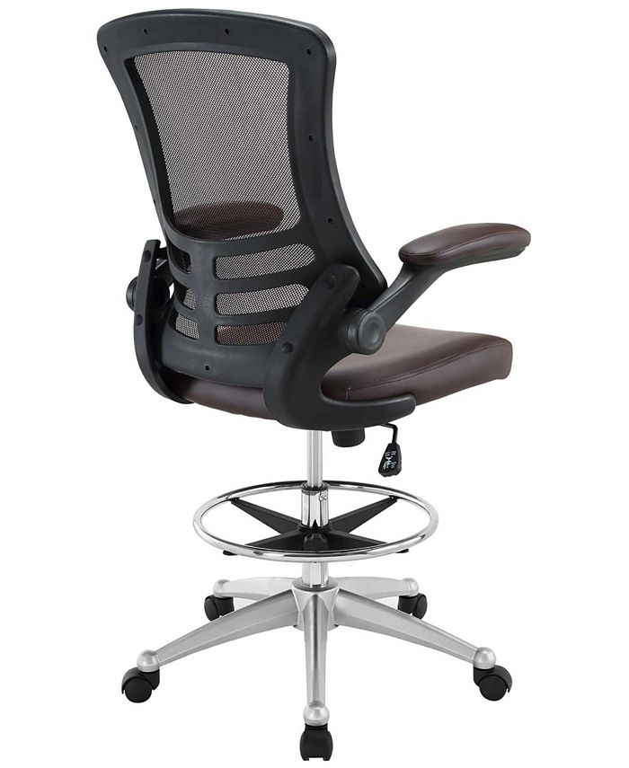 Modway Attainment Vinyl Drafting Chair - Macy's