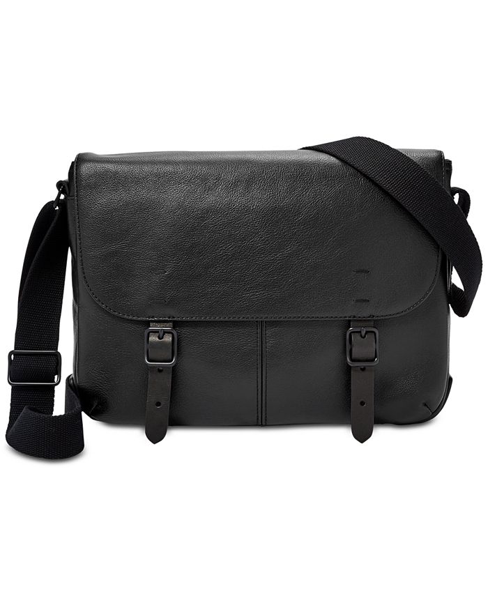 Fossil Men’s Buckner Small Leather Commuter Bag - Macy's