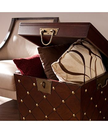 Southern Enterprises Nailhead End Table Trunk - Macy's