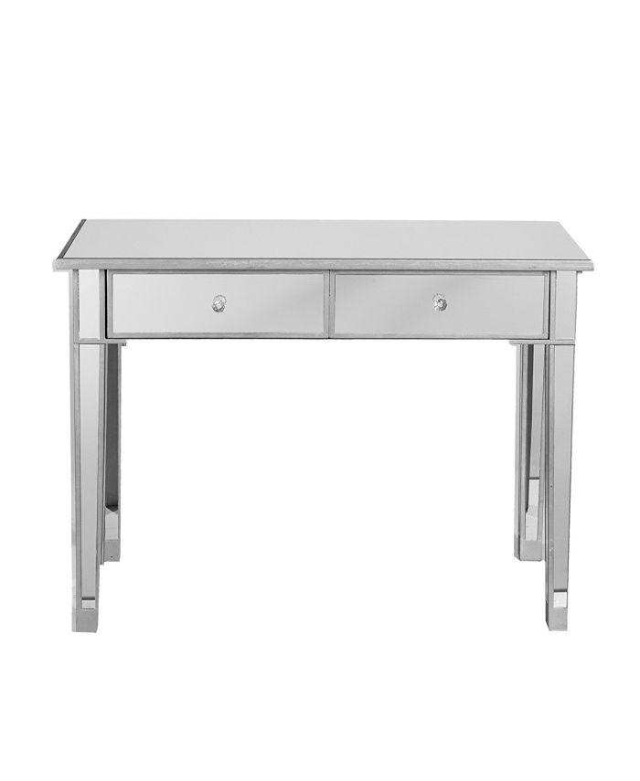 Southern Enterprises Mirage Mirrored 2-Drawer Console Table - Macy's