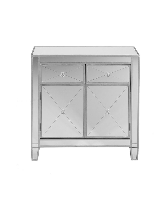 Southern Enterprises Mirage Mirrored Cabinet, Quick Ship - Macy's