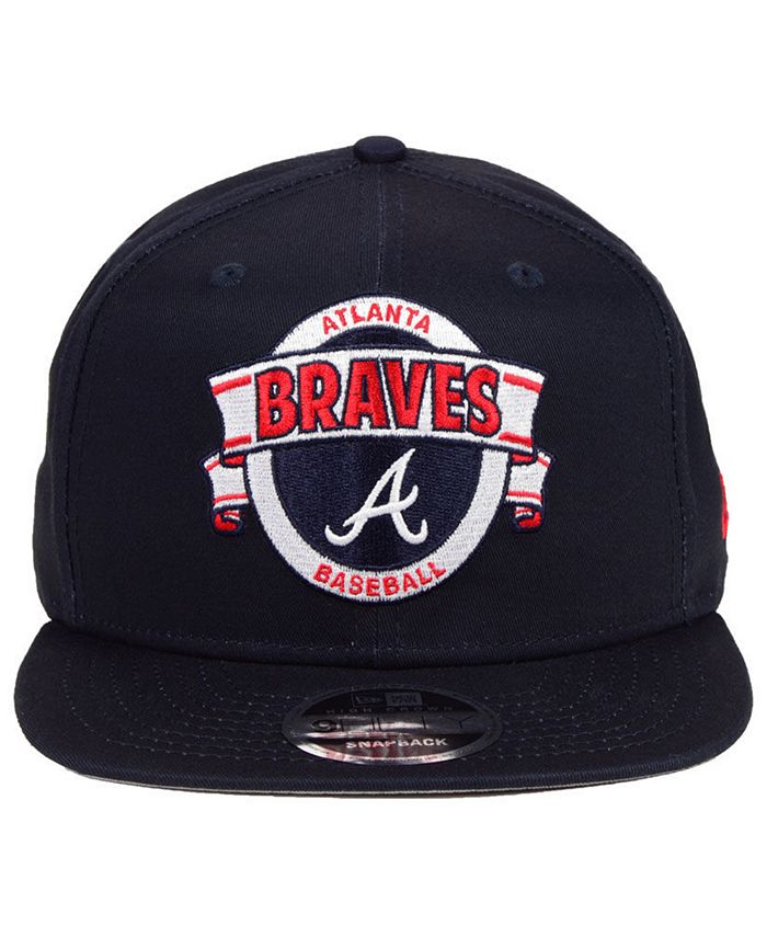 New Era Atlanta Braves Banner 9FIFTY Snapback Cap - Macy's