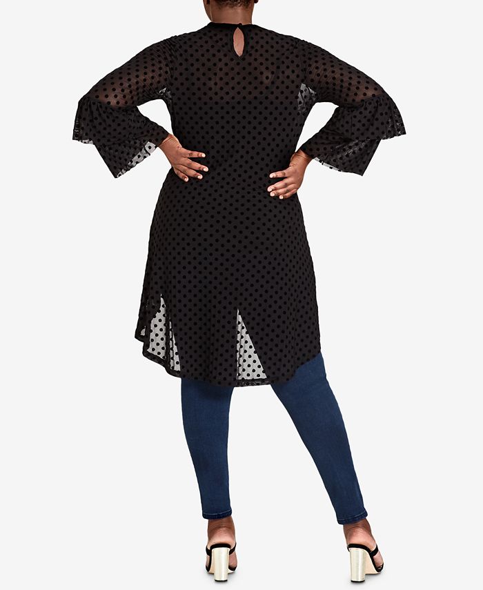 City Chic Trendy Plus Size High-Low Tunic - Macy's