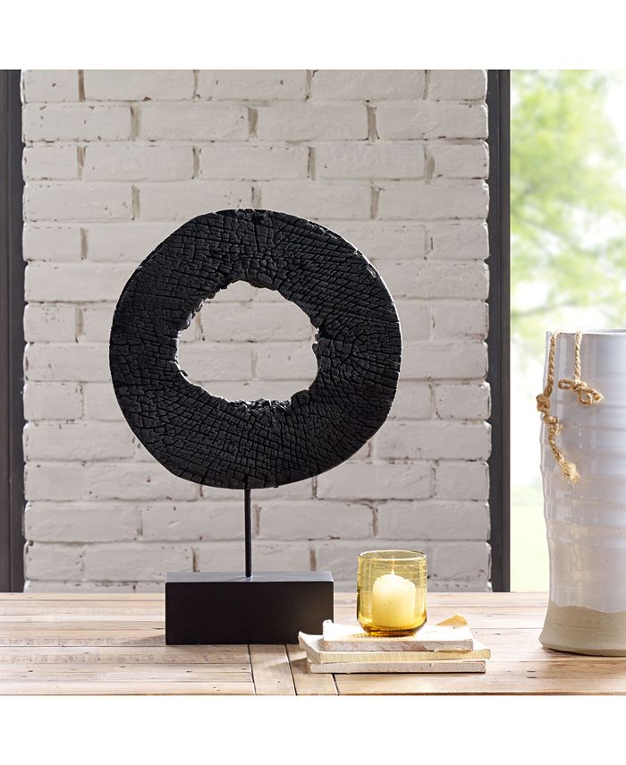 JLA Home INK+IVY Russo Wood Medium Decorative Sculpture - Macy's