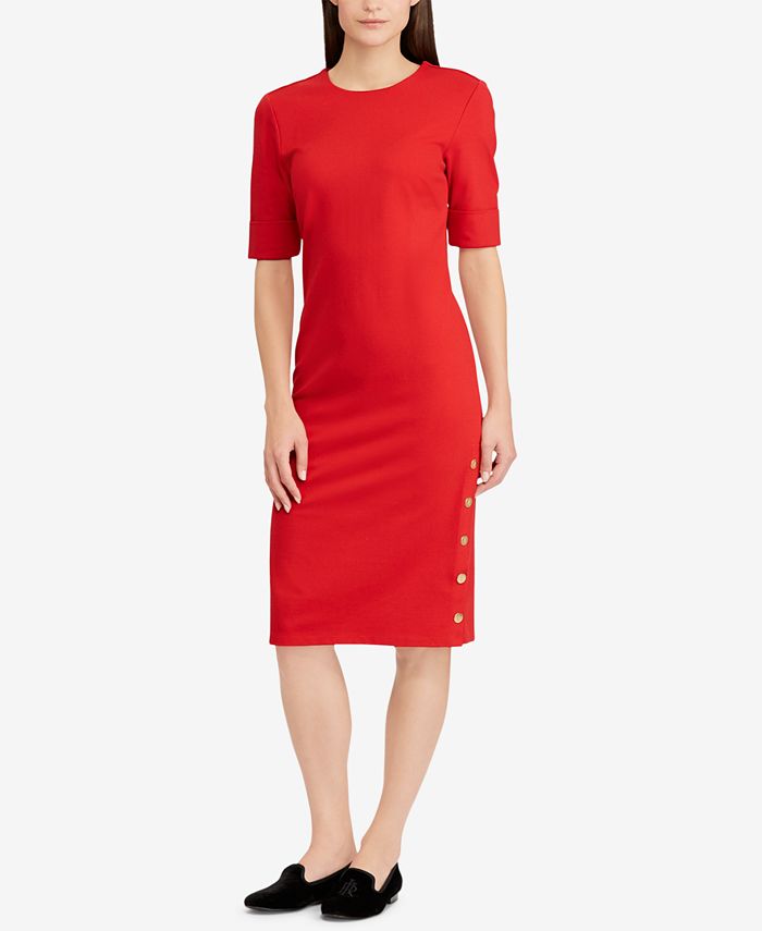 Lauren Ralph Lauren Petite Sheath Dress - Macy's