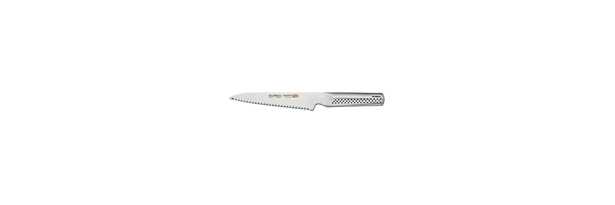 Click here for Global 6 Ukon Serrated Utility Knife - Stainless S... prices