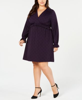 MICHAEL Michael Kors Plus Size Medallion-Print Dress - Macy's
