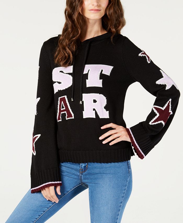 INC International Concepts I.N.C. Graphic Hooded Sweater, Created for ...