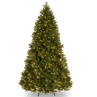 National Tree 7 .5' "Feel Real" Scandinavian Fir Hinged Tree with 750 ...
