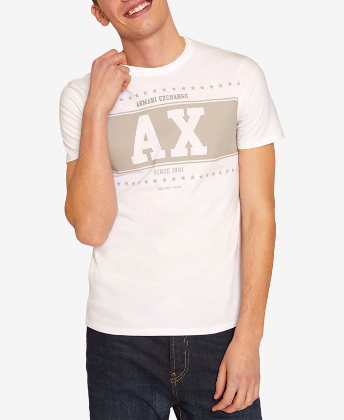 A|X Armani Exchange Men's Logo Print T-Shirt - Macy's