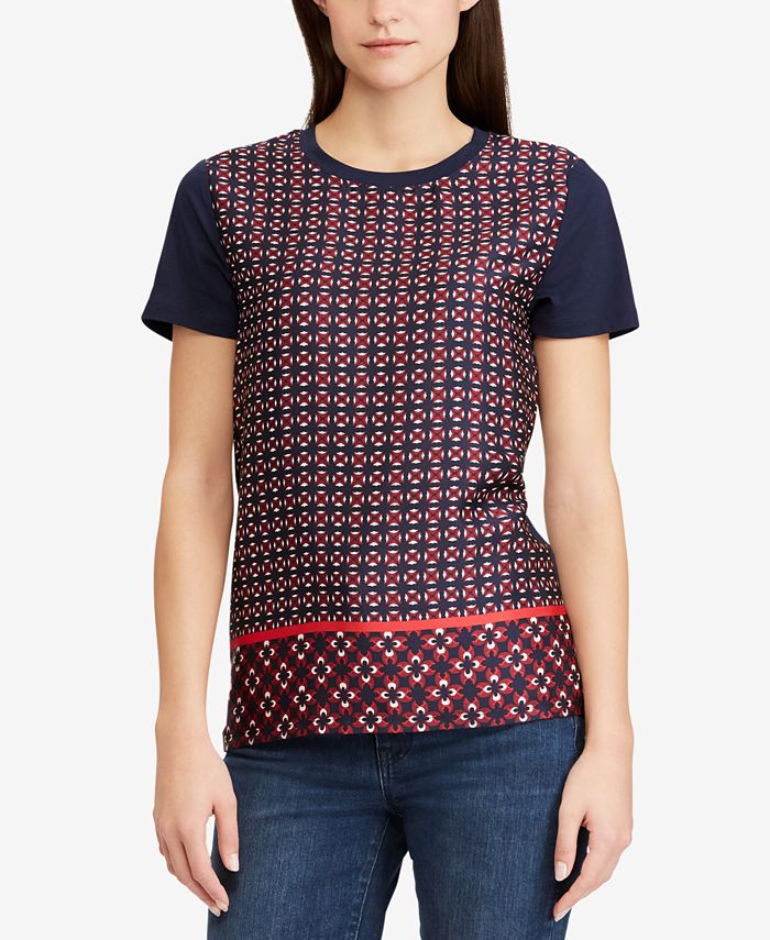 Lauren Ralph Lauren Geo Print T Shirt Macys