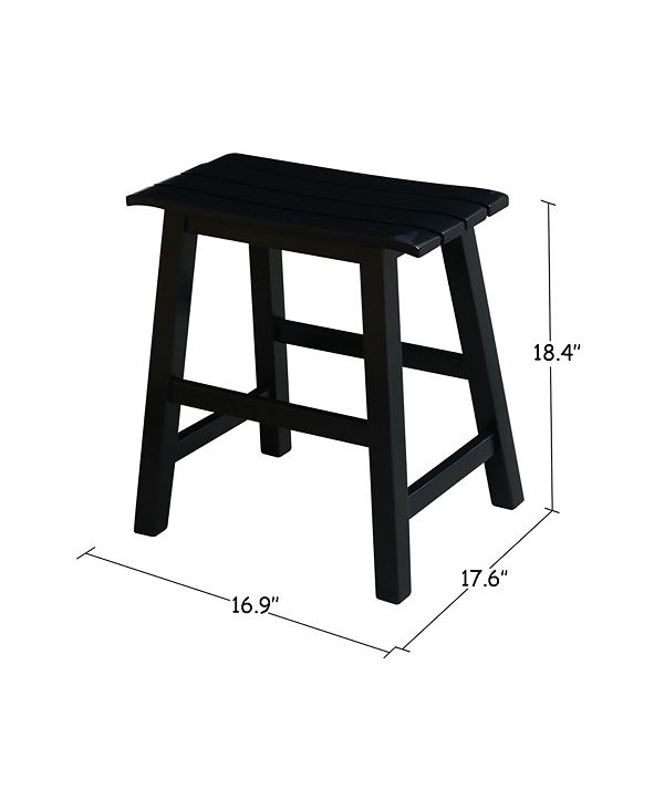International Concepts Slat Seat Stool - 18" Seat Height & Reviews ...