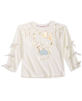 Hello Kitty Toddler Girls Graphic-Print Hacci Top - Macy's