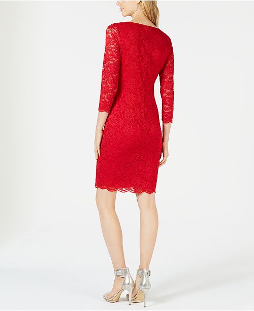 Calvin Klein Petite Lace Sheath Dress & Reviews - Dresses - Petites ...