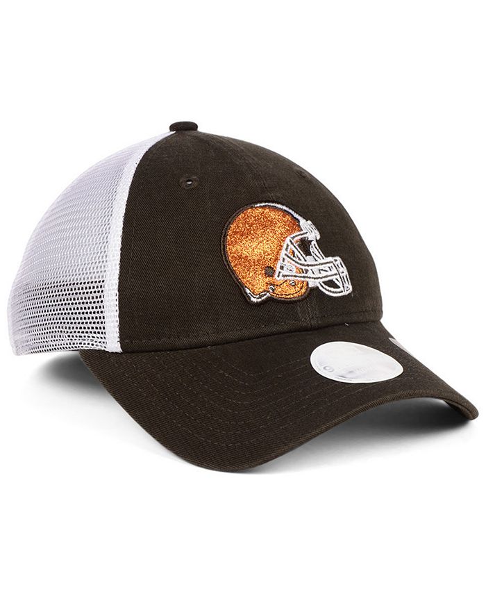 New Era Women's Cleveland Browns Trucker Shine 9TWENTY Cap - Macy's
