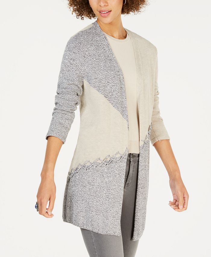 Style & Co Colorblocked Cardigan, Created for Macy's - Macy's