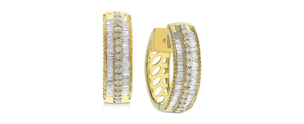 Click here for Diamond Hoop Earrings (1/2 ct. t.w.) in 14k Gold-P... prices
