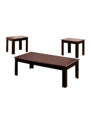Dempster Espresso 3-Piece Table Set - Macy's