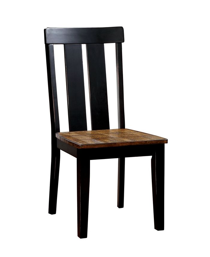 Furniture of America Venture Two-Tone Dining Chair (Set of 2) - Macy's