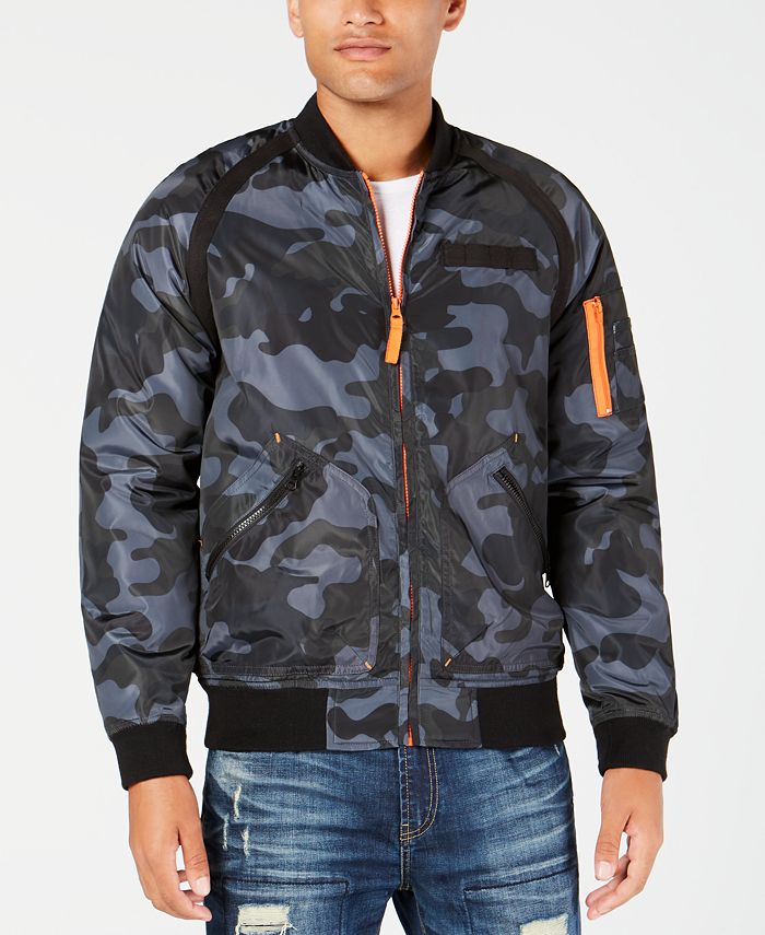American Rag Men's Montrose Camo Bomber Jacket - Macy's