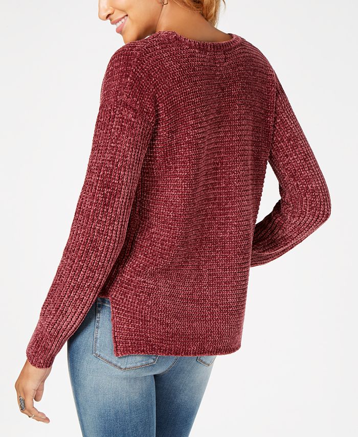 Hippie Rose Juniors' Chenille Sweater - Macy's