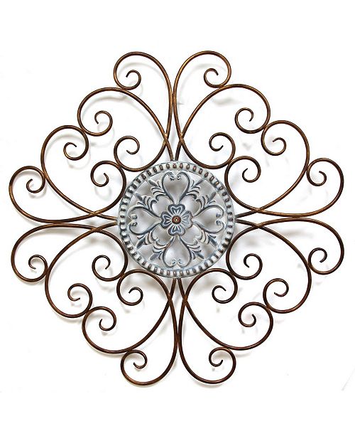 Stratton Home Décor Stratton Home Decor Scroll Medallion Wall Decor ...