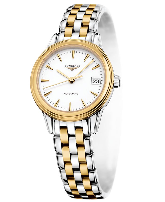 Longines Women's Swiss Automatic Flagship Two-Tone Stainless Steel ...