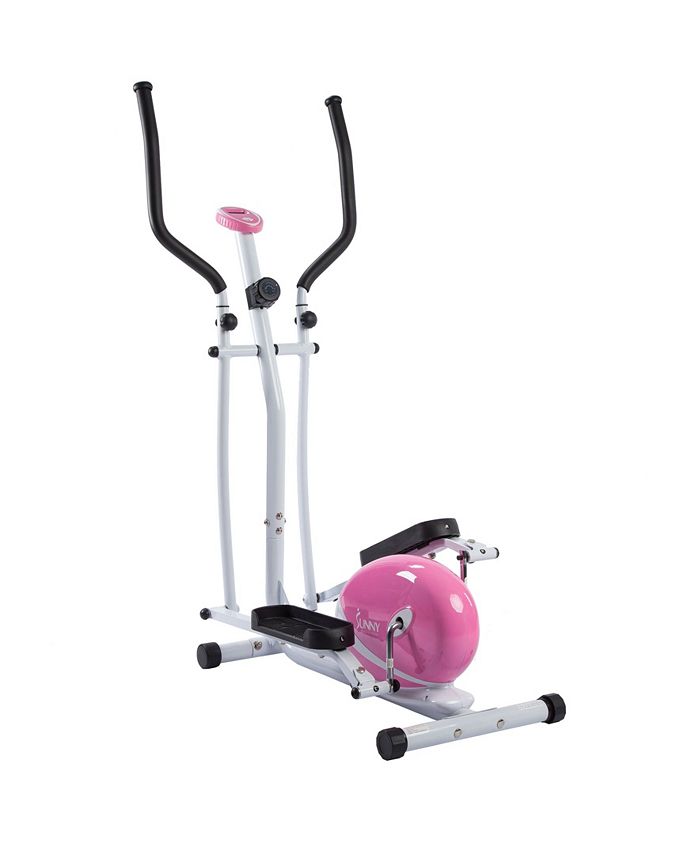 Sunny Health & Fitness Pink Magnetic Elliptical Bike - Macy's