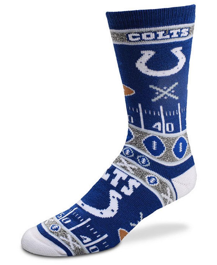 For Bare Feet Indianapolis Colts Ugly Sweater Socks - Macy's