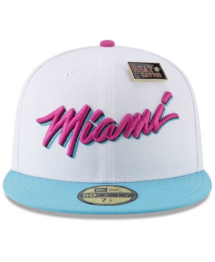 New Era Miami Heat City On-Court 59FIFTY FITTED Cap - Macy's