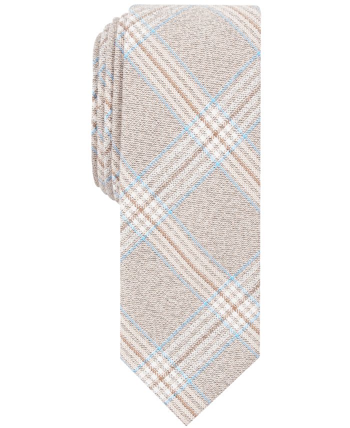 Original Penguin Penguin Men's Cameron Plaid Skinny Tie - Macy's