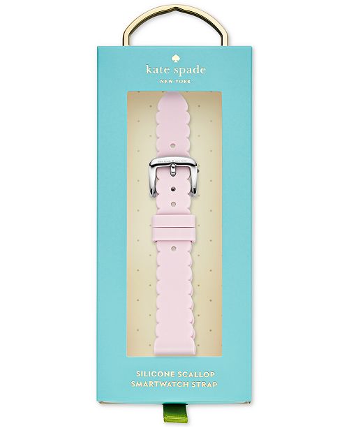 kate spade new york Women's Pink Silicone Smart Watch Strap & Reviews ...
