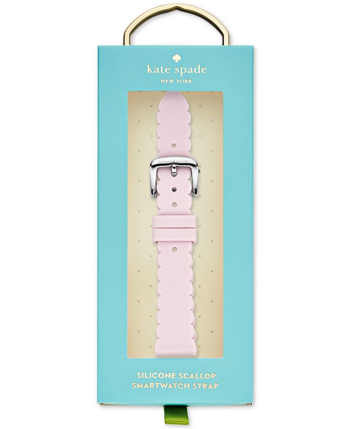 kate spade new york Women's Pink Silicone Smart Watch Strap - Macy's