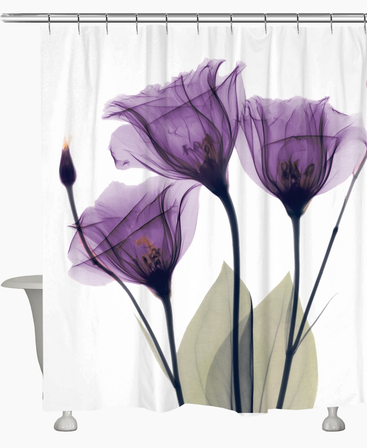 Click here for Laural Home Gentian Hope Shower Curtain  71 x 72 -... prices