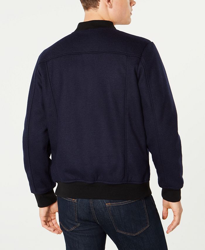 Kenneth Cole Men's Wool Bomber Jacket - Macy's