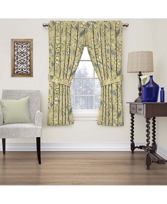 Waverly Brighton Blossom Floral Window Curtain - Macy's